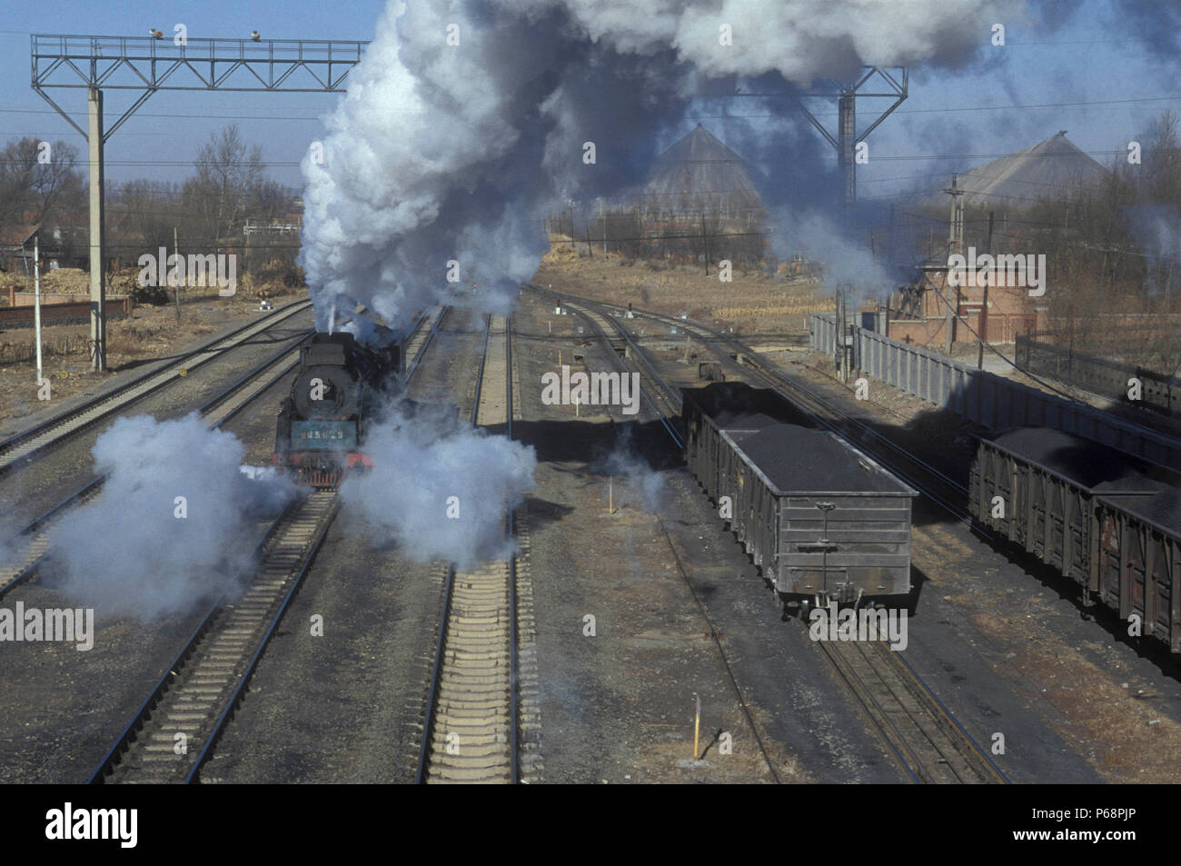 This scene on the Tieling colliery rail network shows a former China ...