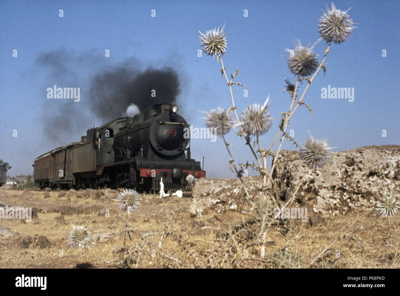 This superb Syrian Hedjaz Railway 2-8-0 was built by Borsig of Berlin ...