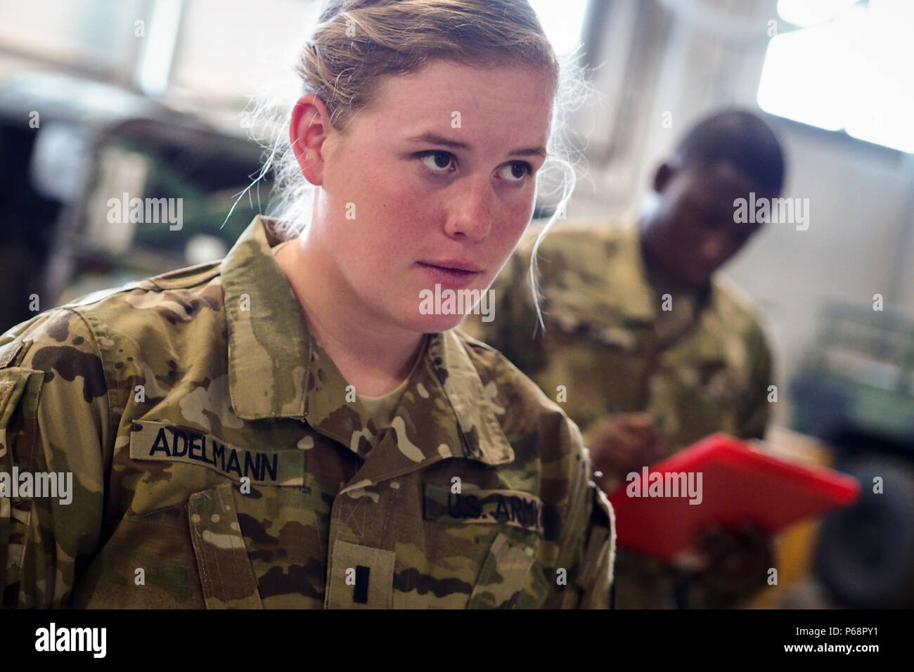 Army 1st Lt. Emily Adelmann, a native of Olympia, Wash., assigned to ...