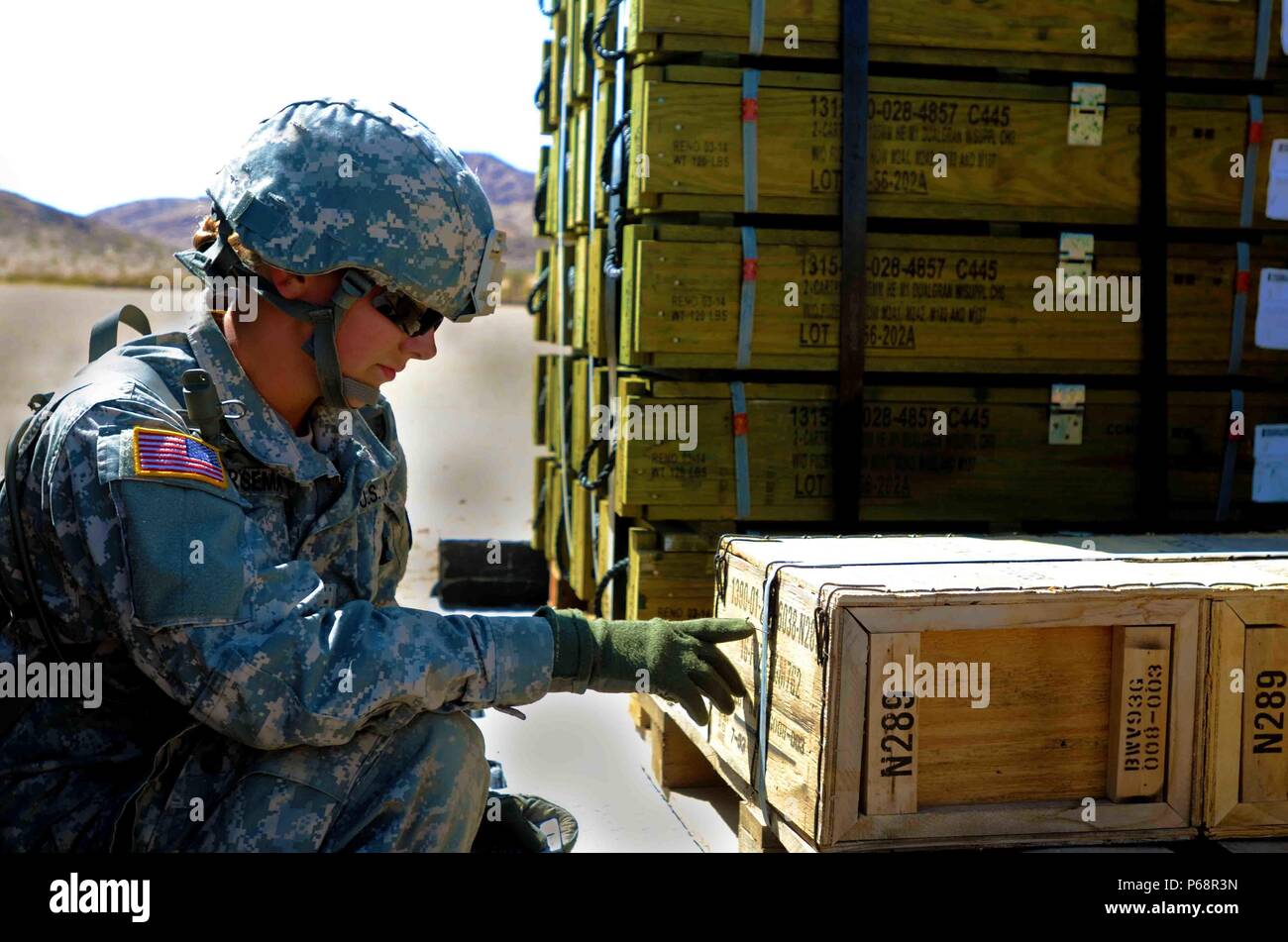 U.S. Army Pvt. First Class Courtney Gertsema of the 452nd Ordnance ...