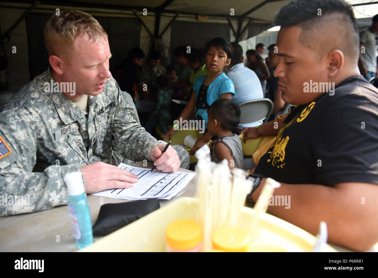 SAN PABLO, Guatemala – U.S. Army Sgt. Ammon Bemis, 396th Combat Support ...
