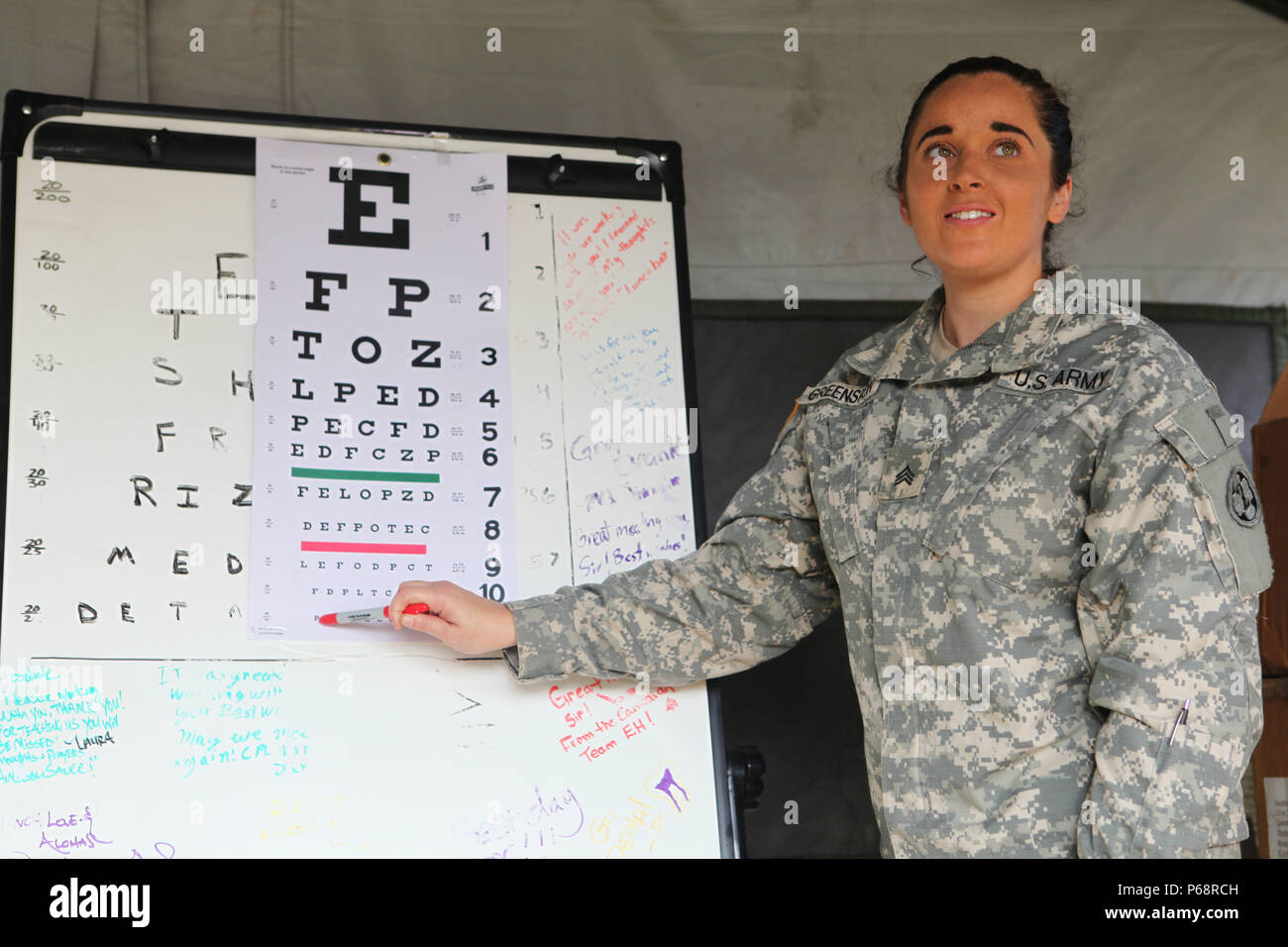 U.S. Army Sgt. Jessica Greenspon, 396th Combat Support Hospital ...