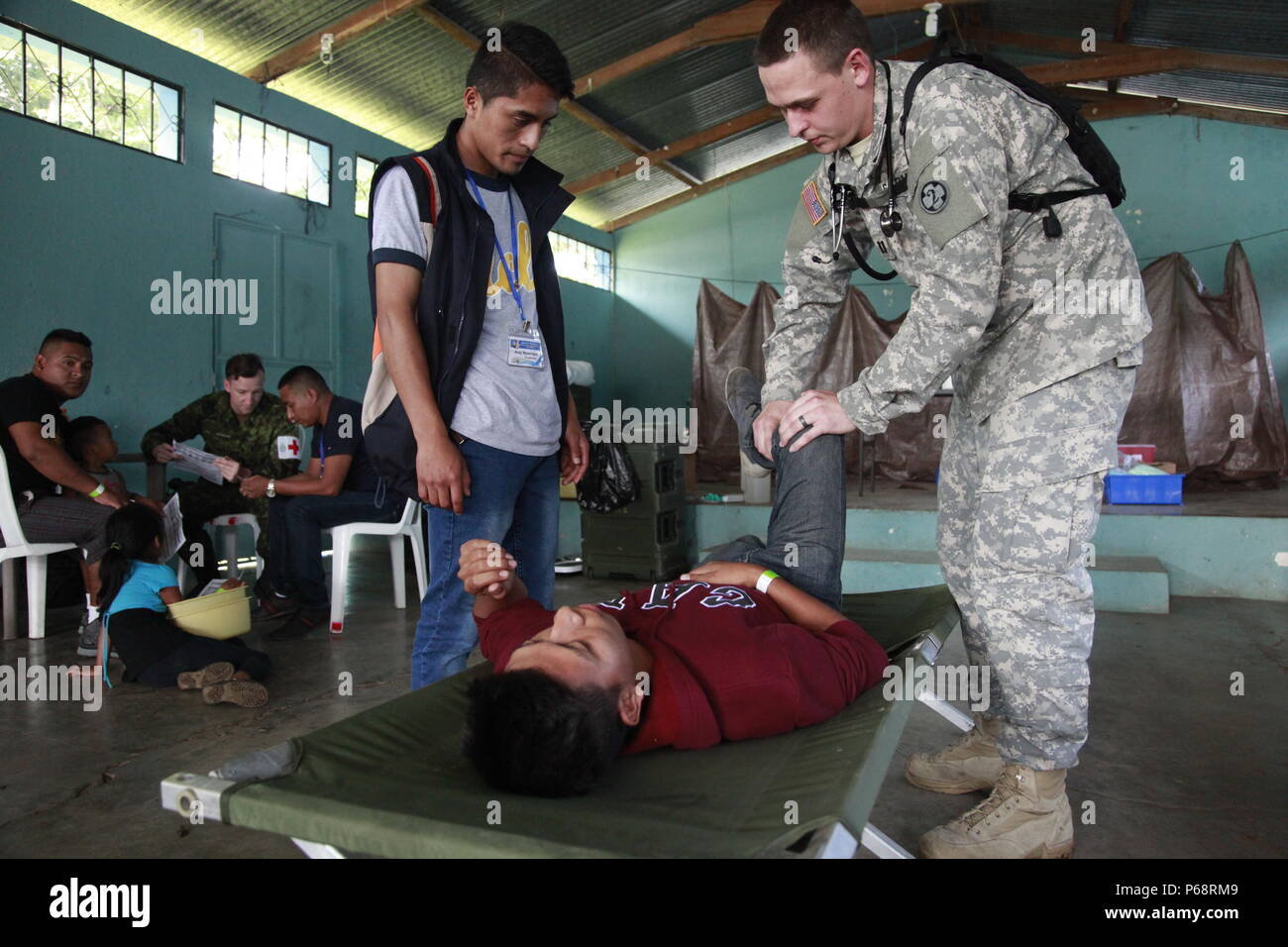 U.S. Army Capt. Greg Hochstein, with the 396th Combat Support Hospital ...