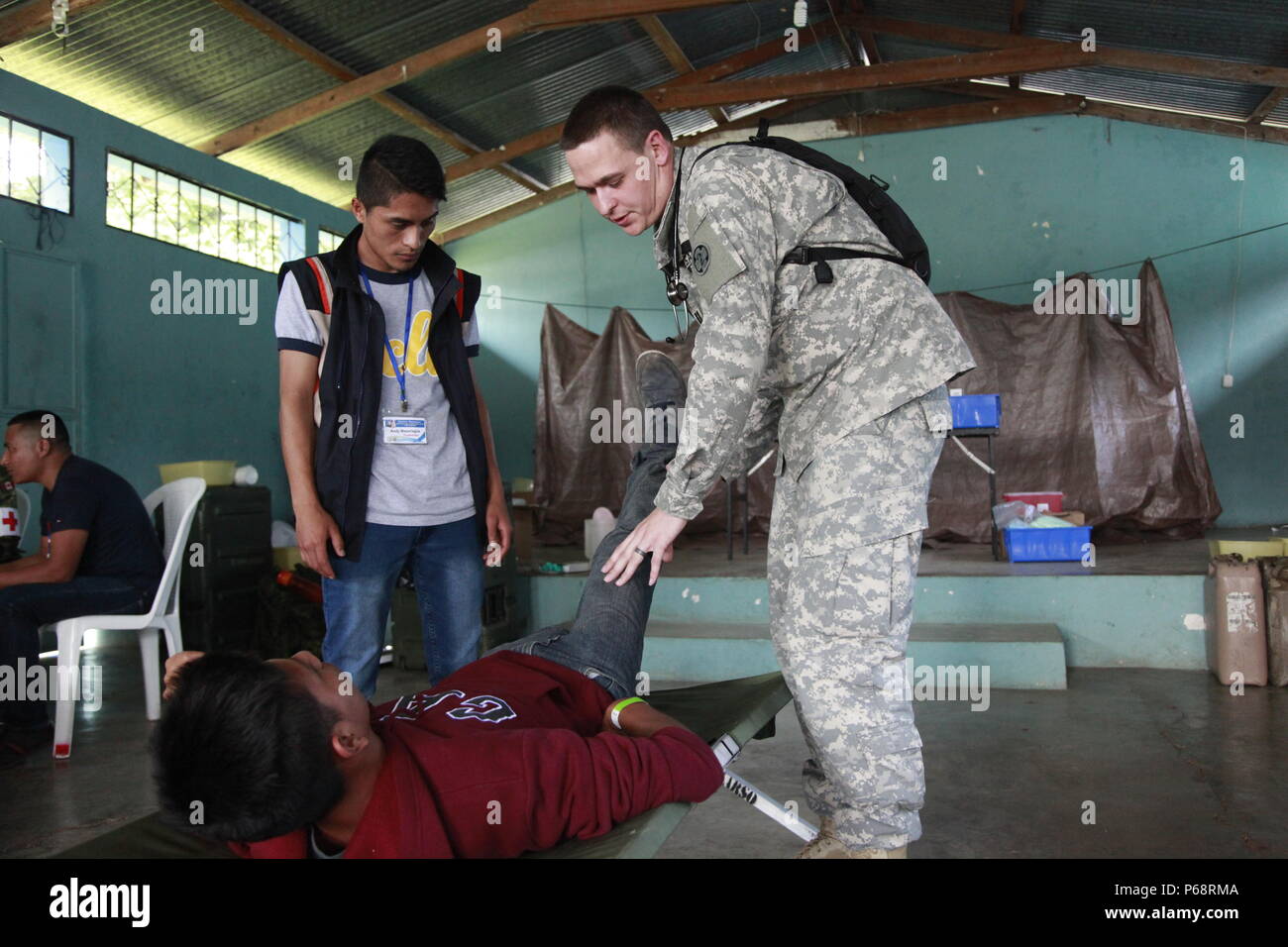 U.S. Army Capt. Greg Hochstein, with the 396th Combat Support Hospital ...