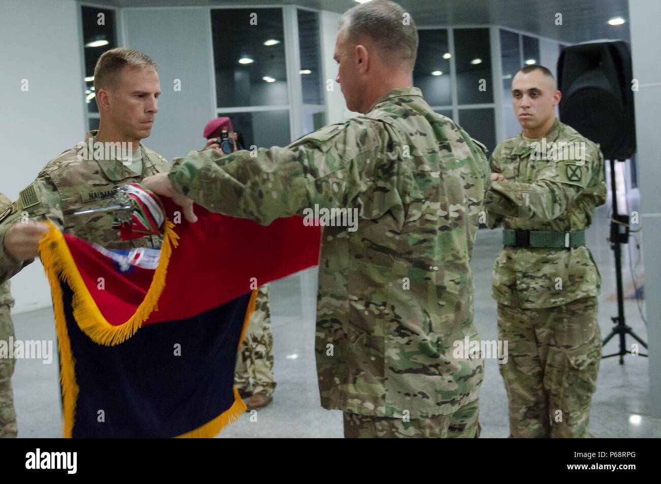 Col. Scott Naumann and Command Sgt. Maj. Timothy Rose, the command team ...