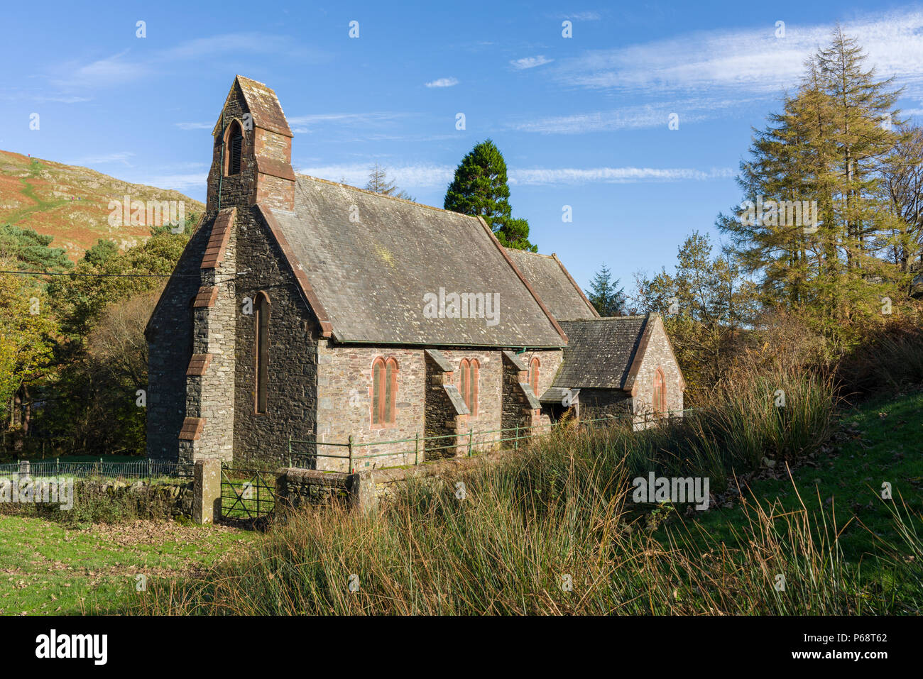 Saint Peter’s Church at Martindale in the Lake District National Park ...