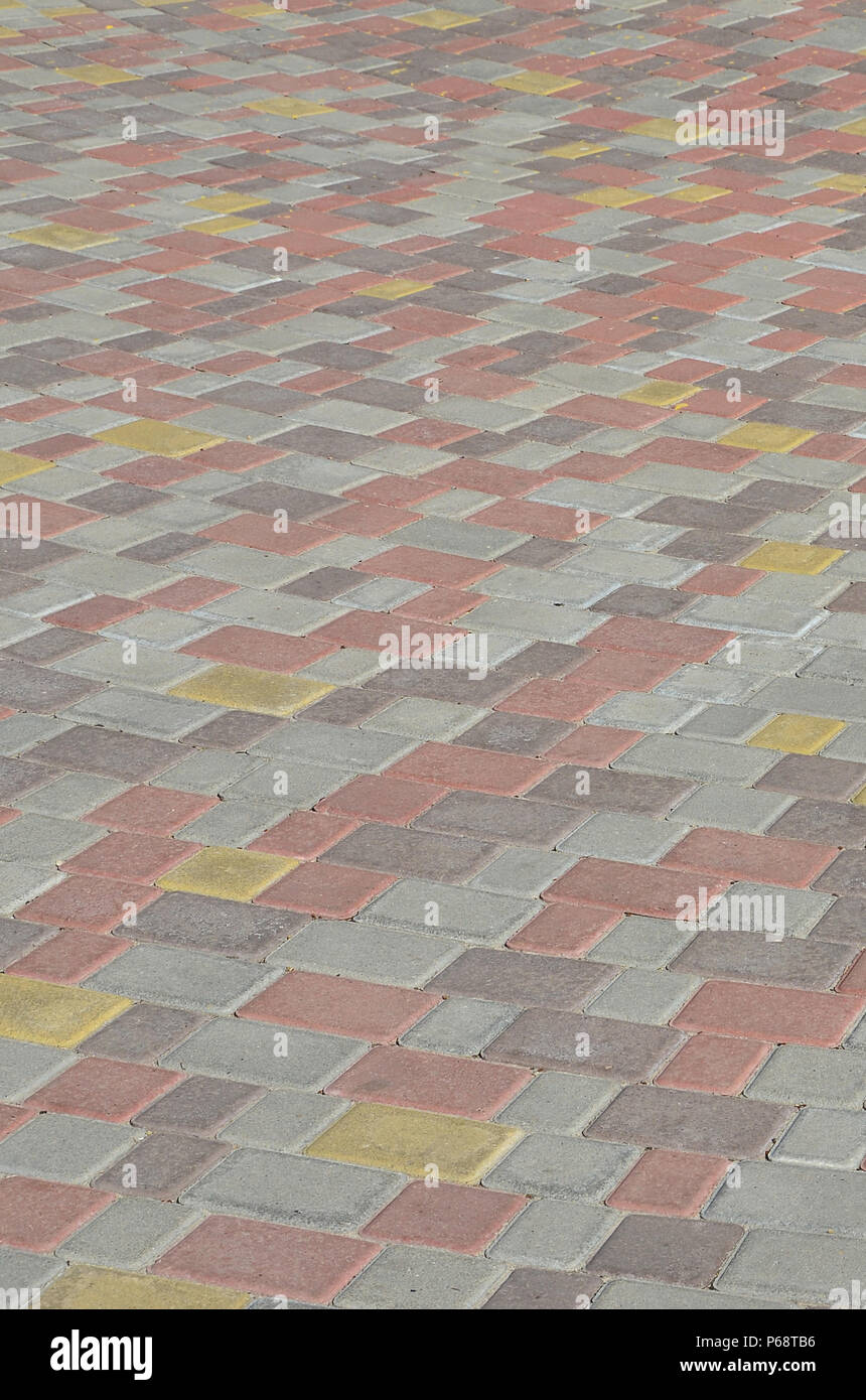 Cobbles texture - hard pavement, a kind of pavement, laid out by flat ...