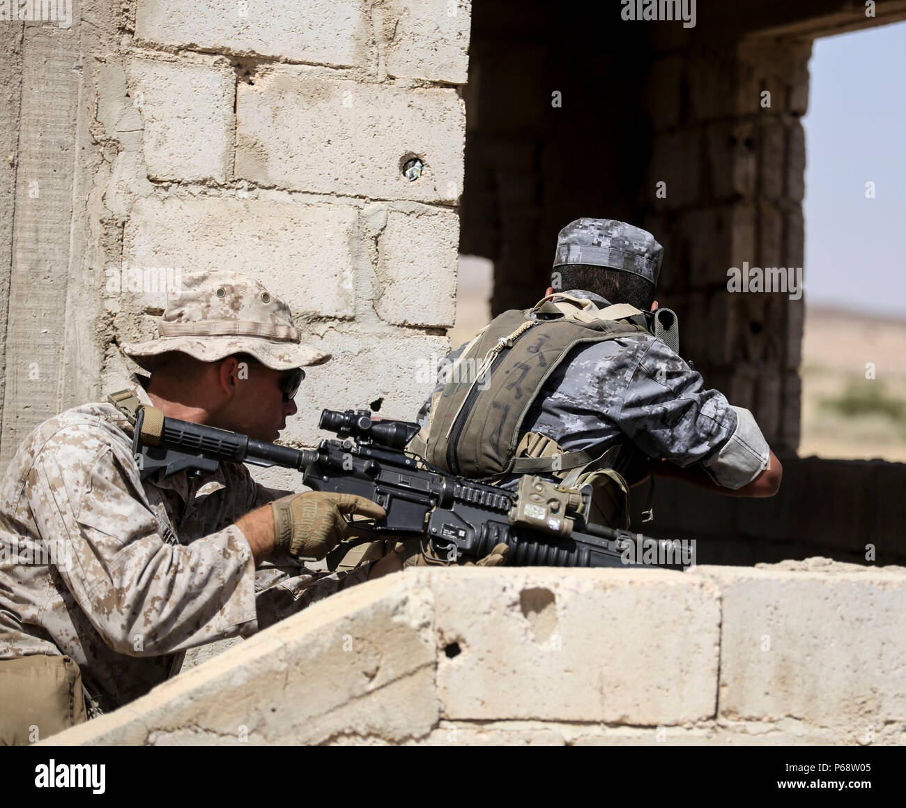 Jordanian 77th marines battalion hi-res stock photography and images ...