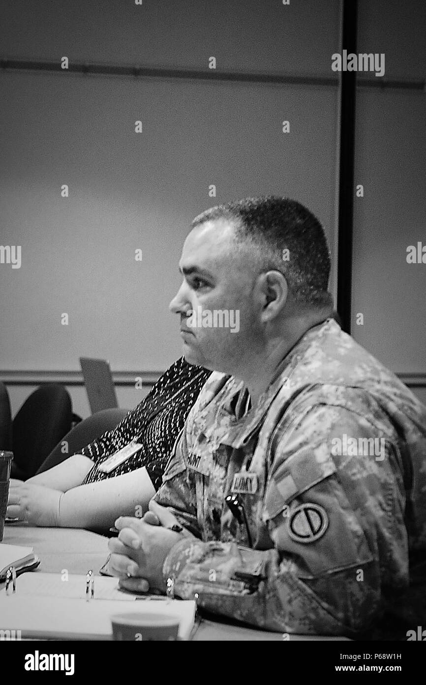 Army Reserve Lt. Col. Jason Hunt, G3, chief of training at the 85th ...