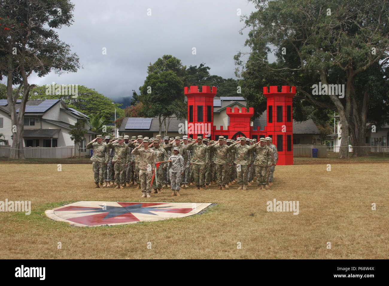 The 130th Engineer Brigade conducted a deployment ceremony at Hamilton ...
