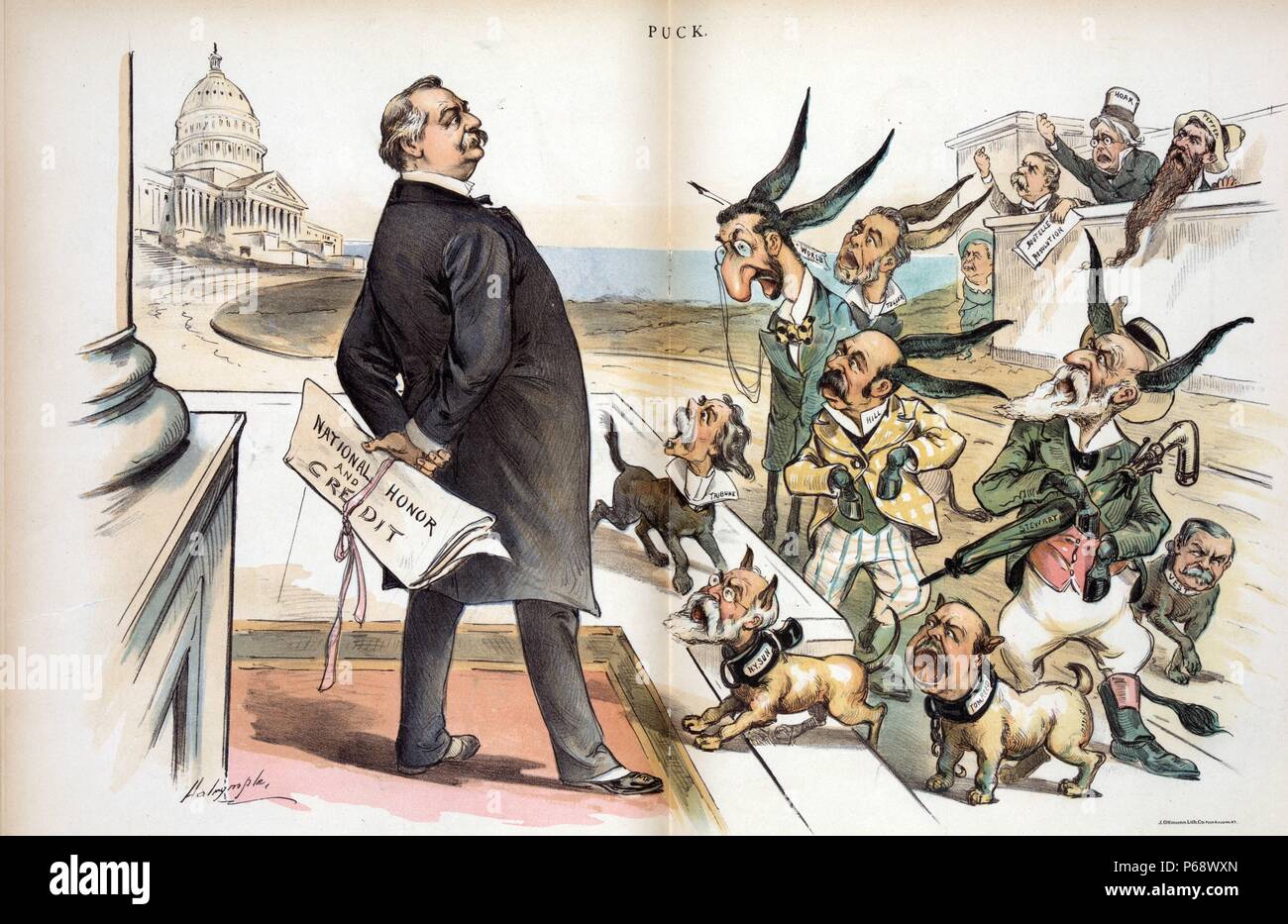 Grover cleveland cartoon hi-res stock photography and images - Alamy