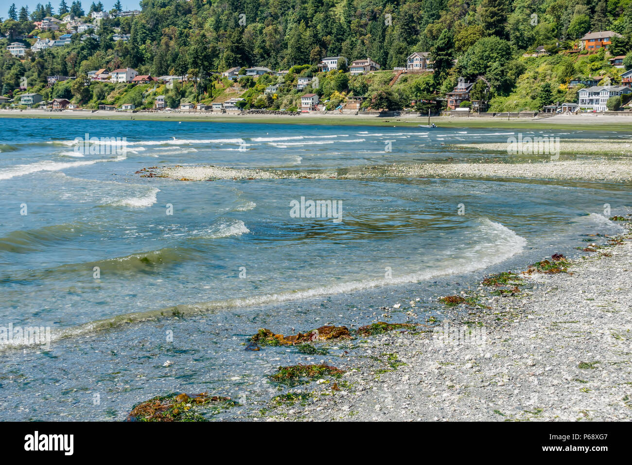 A view of waterfront homes in the Three Tree Point area of Burien ...