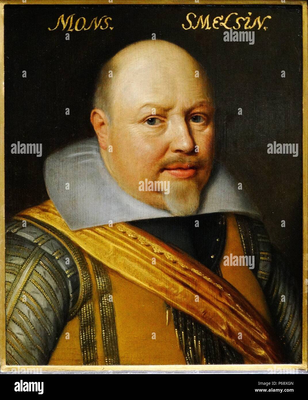 Portrait nicholas schmelzing painted jan antonisz van ravesteyn 17th century hi-res stock ...