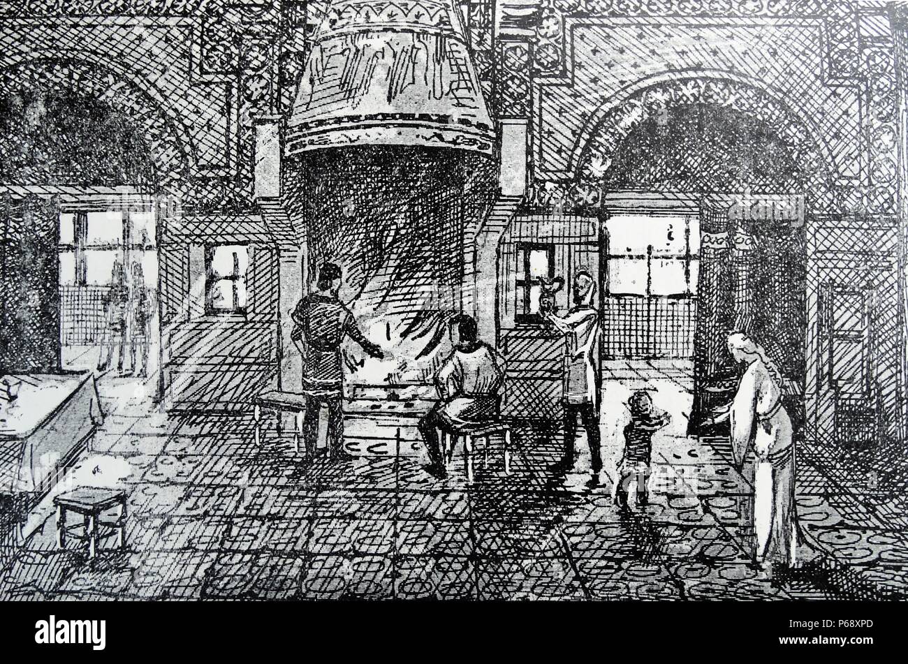 Franks frankish tribes german germany germanic castle hi-res stock ...