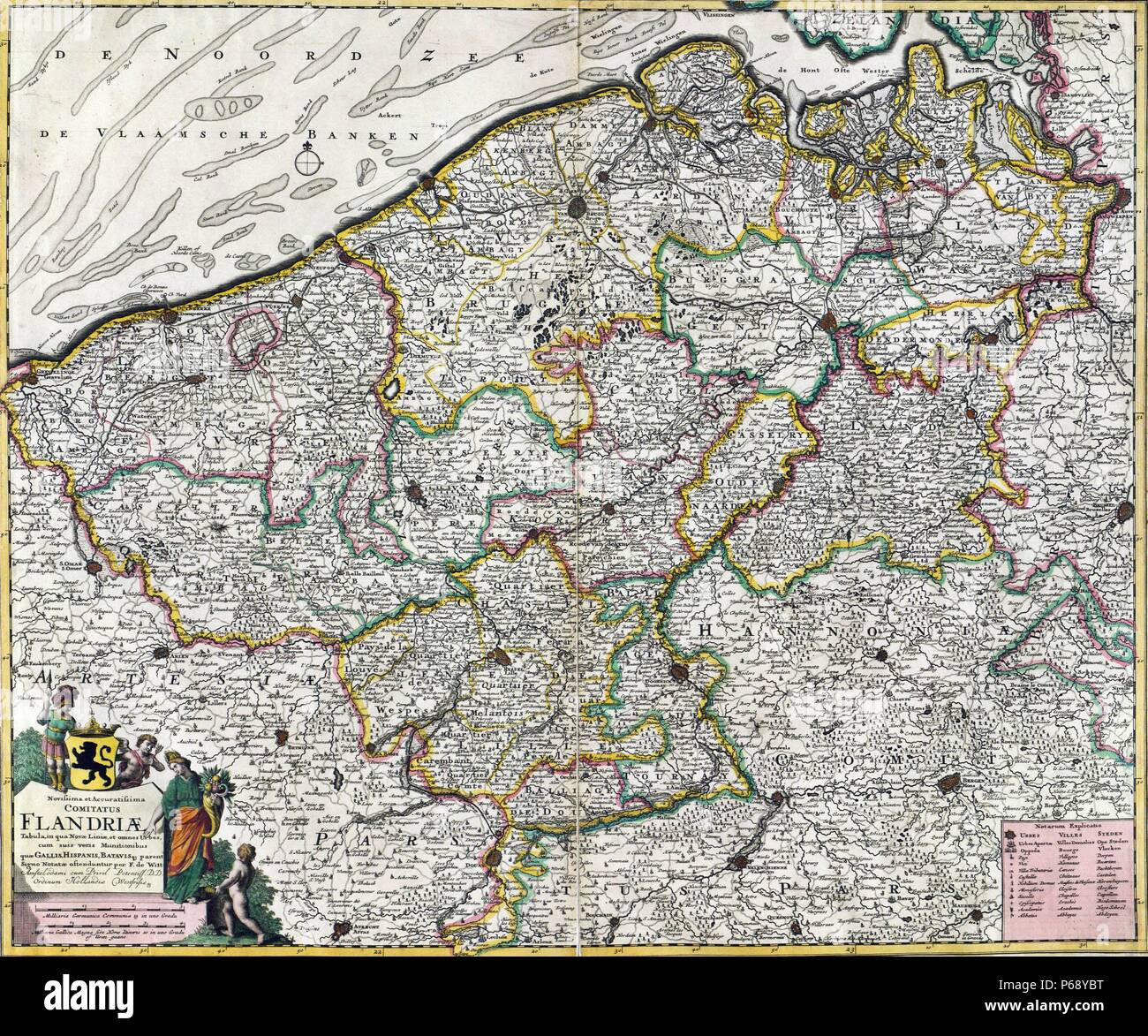 Map of flanders hi-res stock photography and images - Alamy