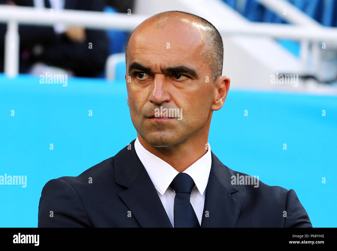 Belgium manager Roberto Martinez during the FIFA World Cup Group G ...