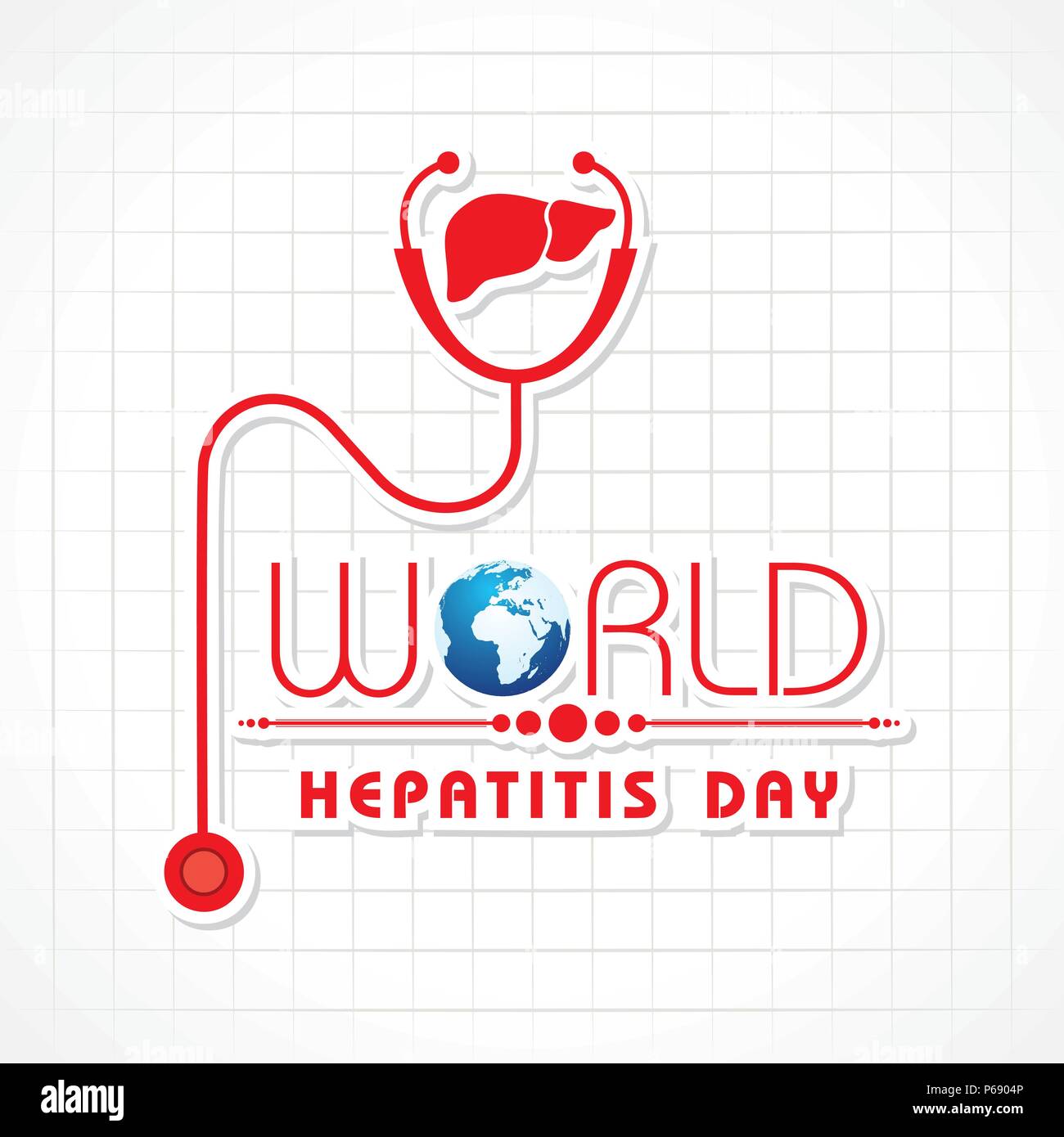 Vector illustration of World Hepatitis Day stock image and symbols ...