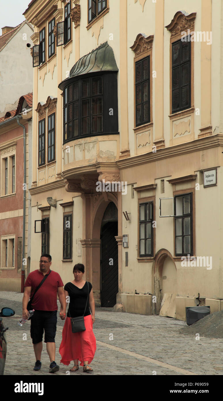 Hungary, Sopron, street scene, historic architecture Stock Photo - Alamy