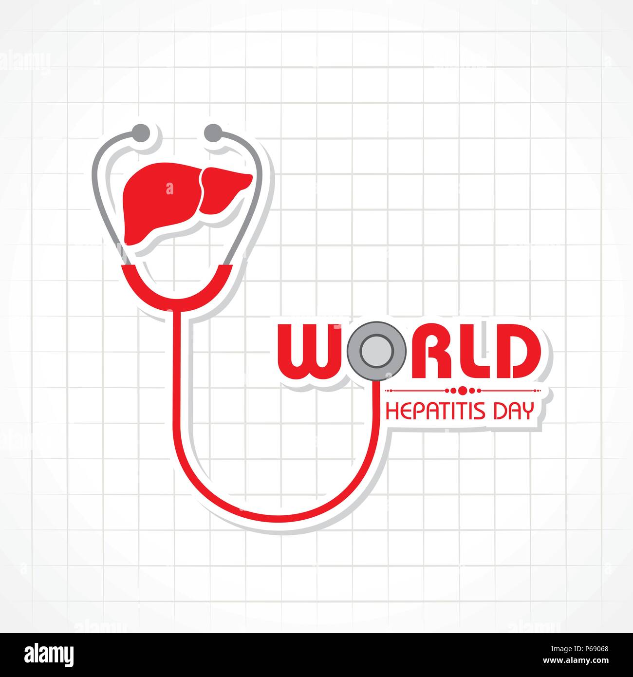 Vector illustration of World Hepatitis Day stock image and symbols ...