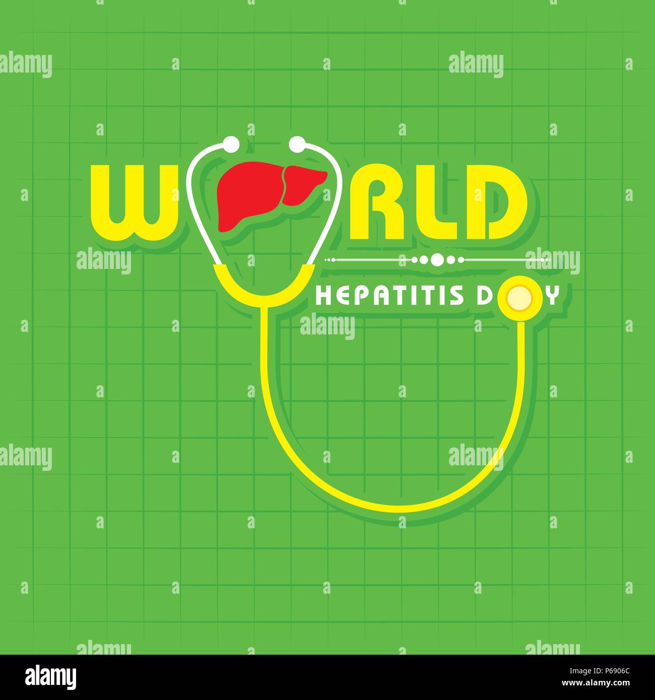 Vector illustration of World Hepatitis Day stock image and symbols ...