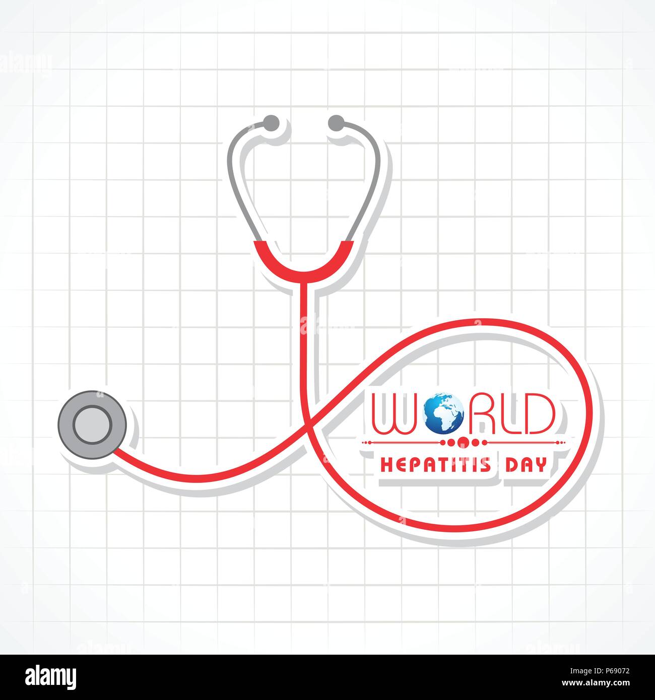 Vector illustration of World Hepatitis Day stock image and symbols ...