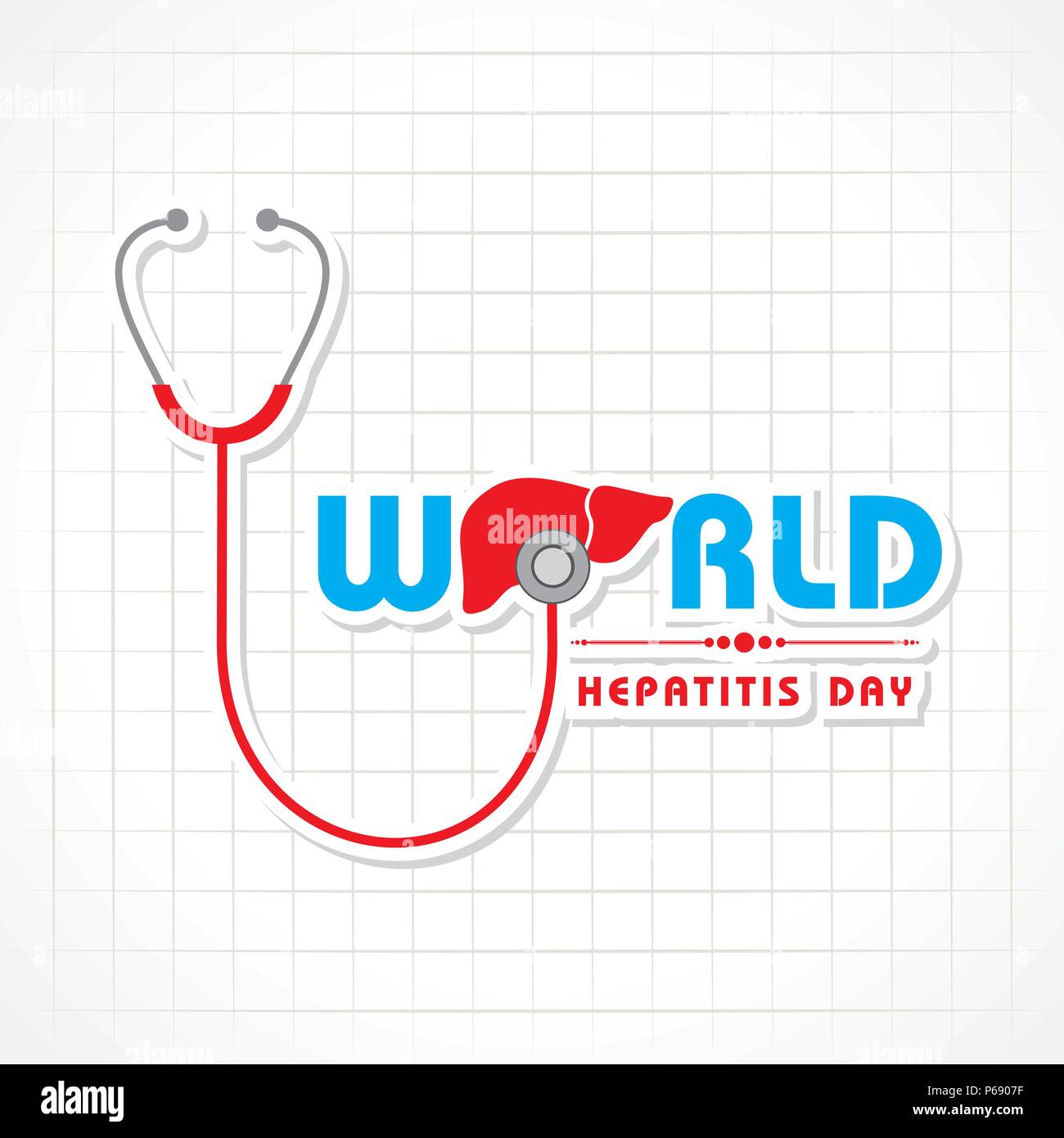 Vector illustration of World Hepatitis Day stock image and symbols ...