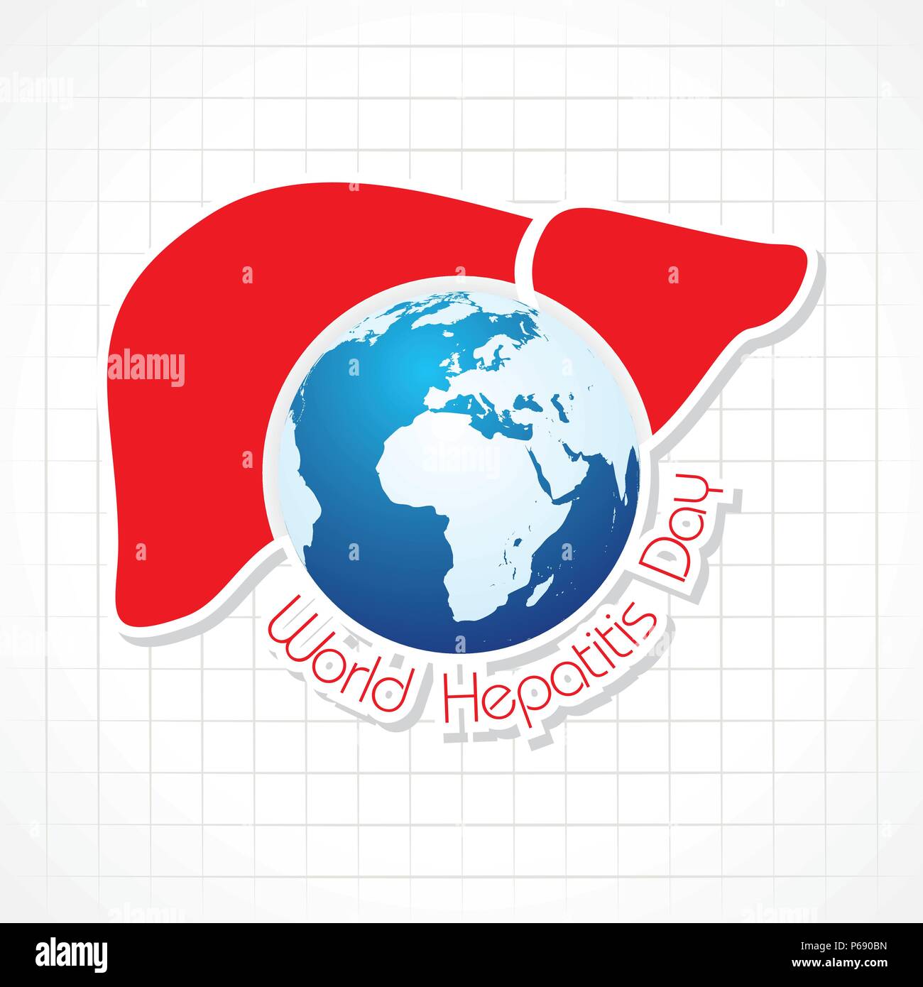 Vector illustration of World Hepatitis Day stock image and symbols ...