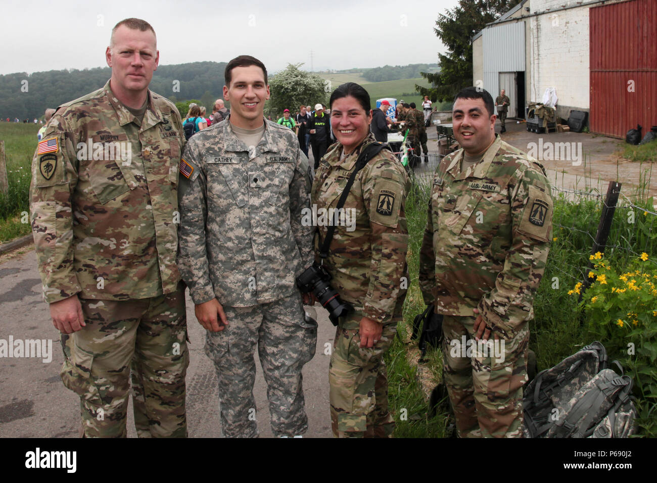 Soldiers of the 982nd Combat Camera Company (Airborne) document and ...