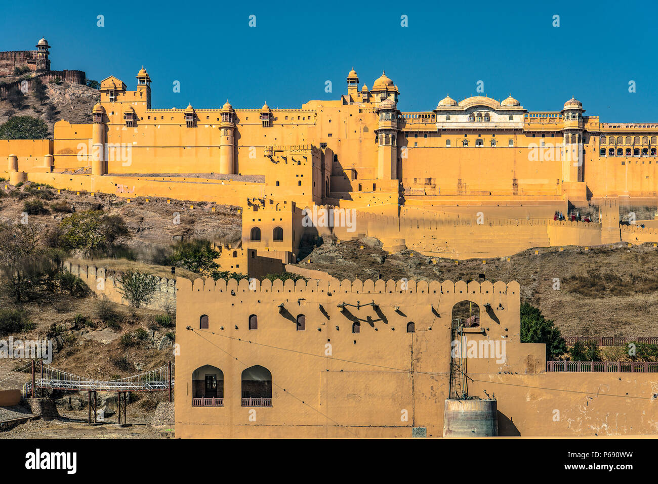 INDIA RAJASTHAN Jaipur. Nahargarh or Tiger Fort Stock Photo - Alamy