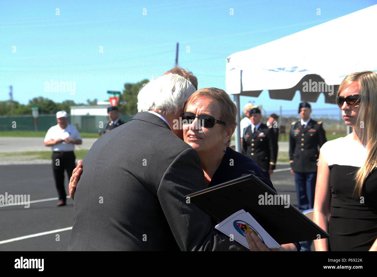 Col. (Ret) Richard Seitz, left, presents John Mihalko’s Distinguished ...