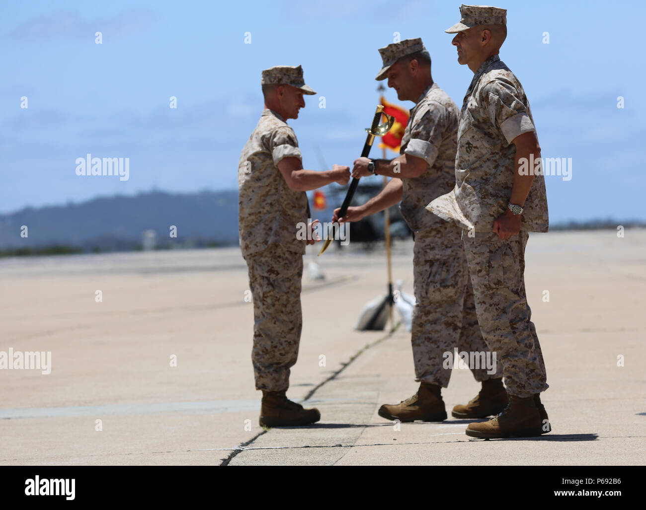 Maj. Gen. Michael Rocco, commanding officer of 3rd Marine Aircraft Wing ...