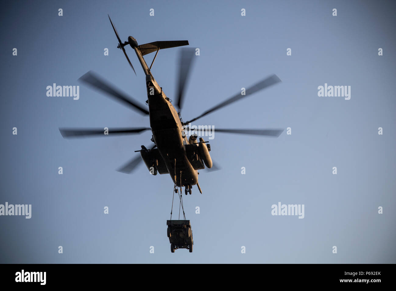 A U.S. Marine Corps CH-53E Super Stallion assigned to Marine Heavy ...