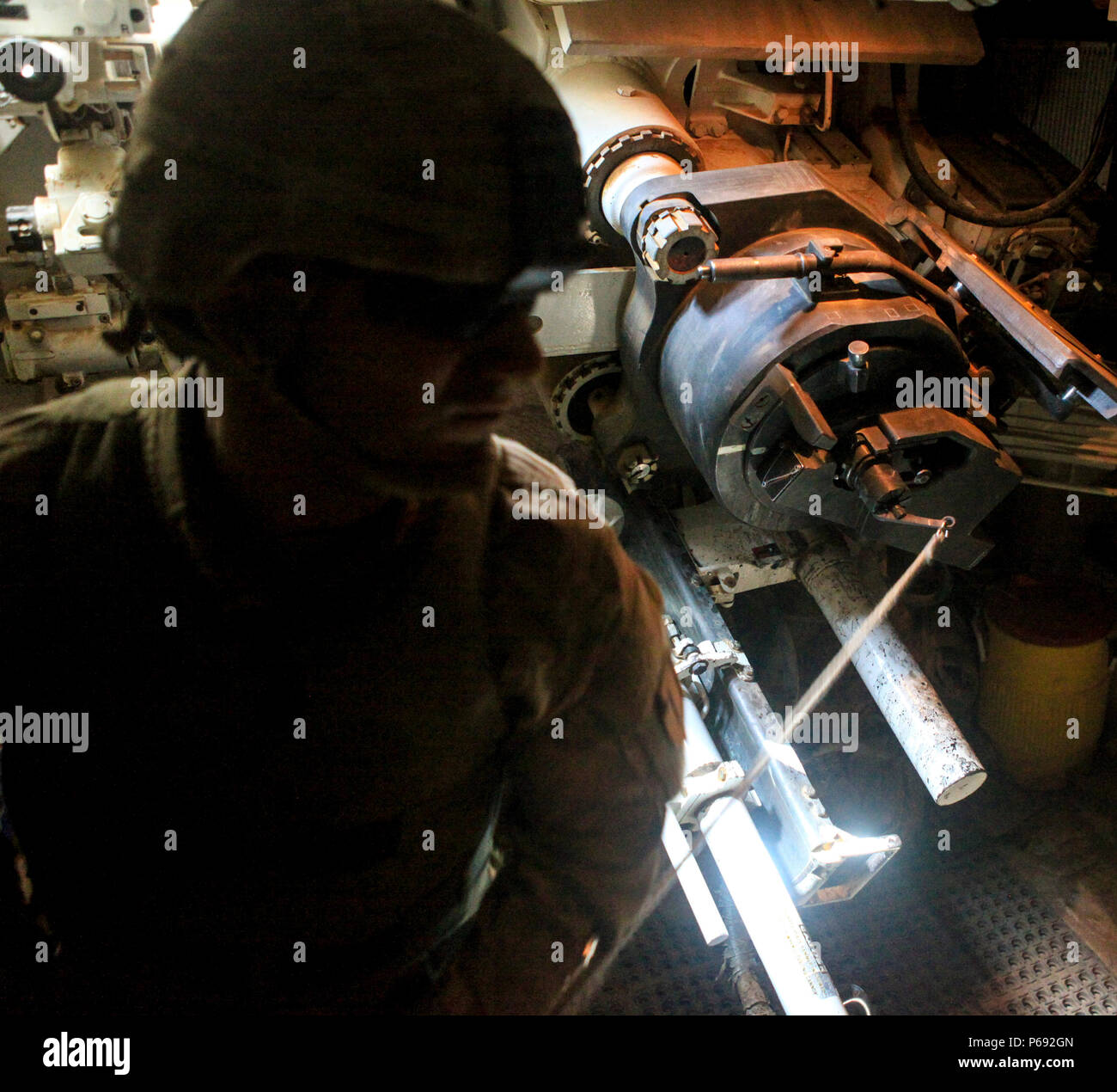 U.S. Army Spc. Felipe Capellan, with the B-Battery, 1st Infantry ...