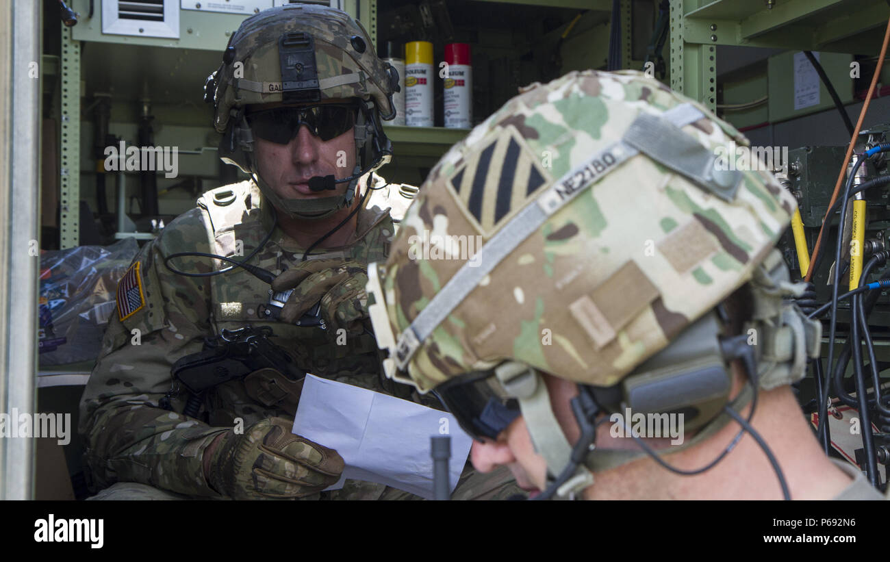 Chief Warrant Officer 2 Barry Galinger, brigade targeting officer, 3rd ...