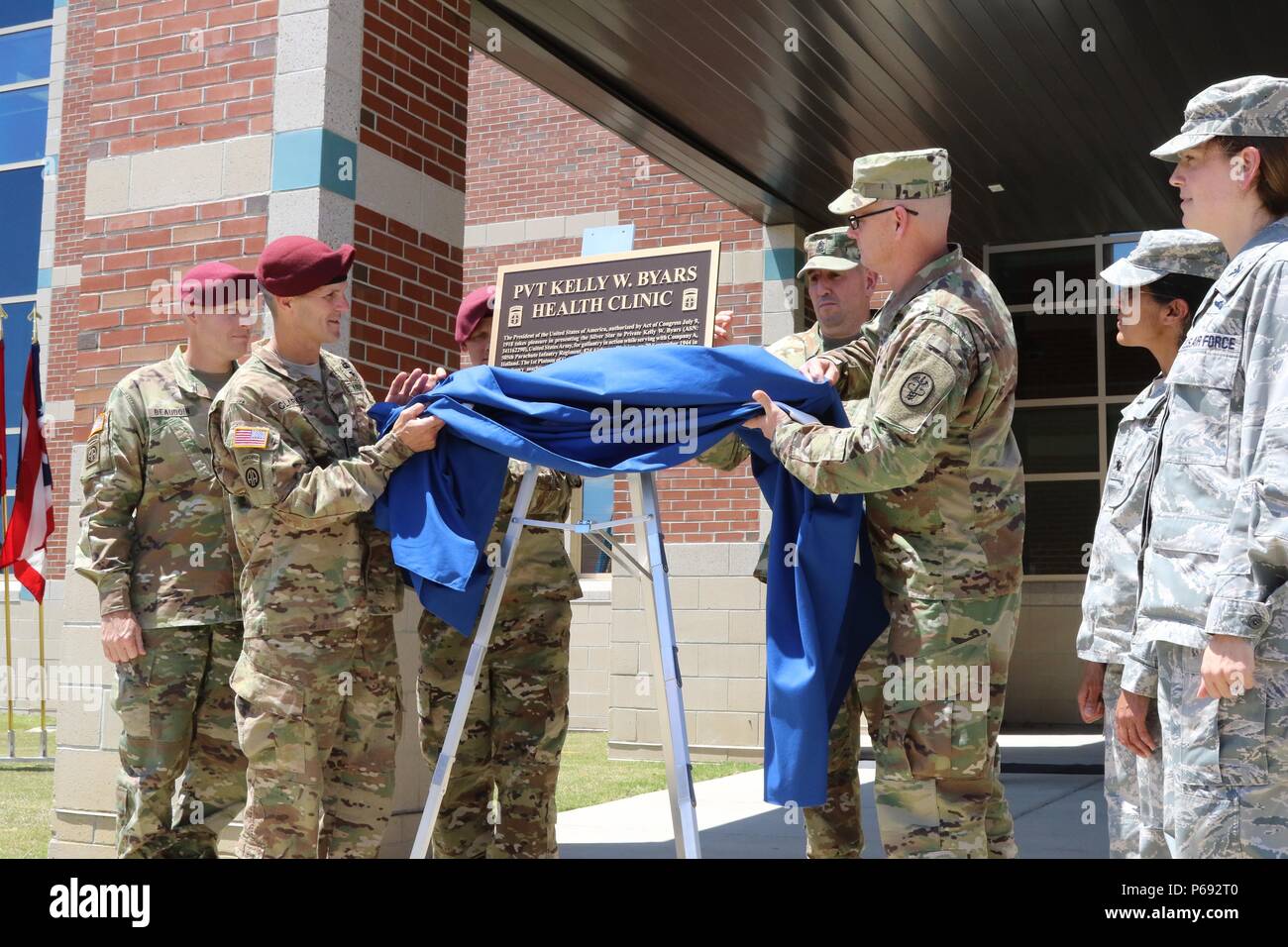 Maj. Gen. Richard Clarke, commander of the 82nd Aiborne Division, and ...