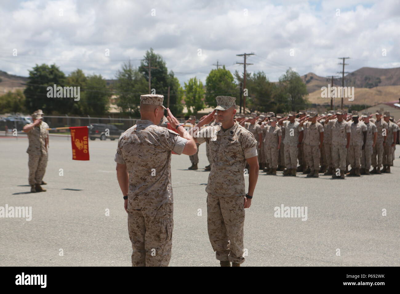 U.S. Marine Corps Sgt. Maj. Anthony Loftus, battalion sergeant major ...