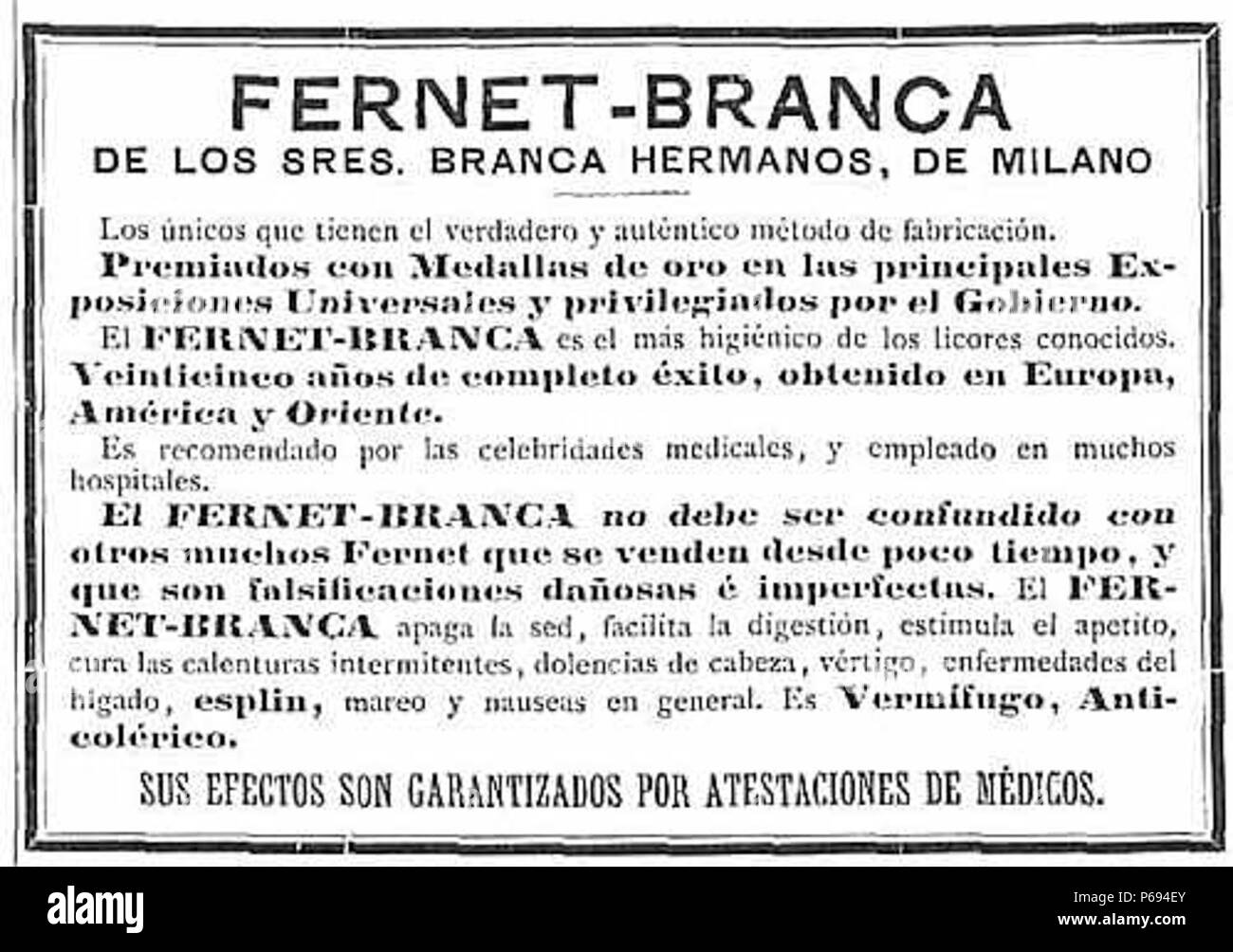 Fernet branca hi-res stock photography and images - Alamy