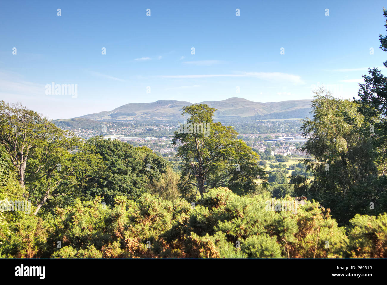A gorgeous view of the Pentland Hills and the city of Edinburgh ...