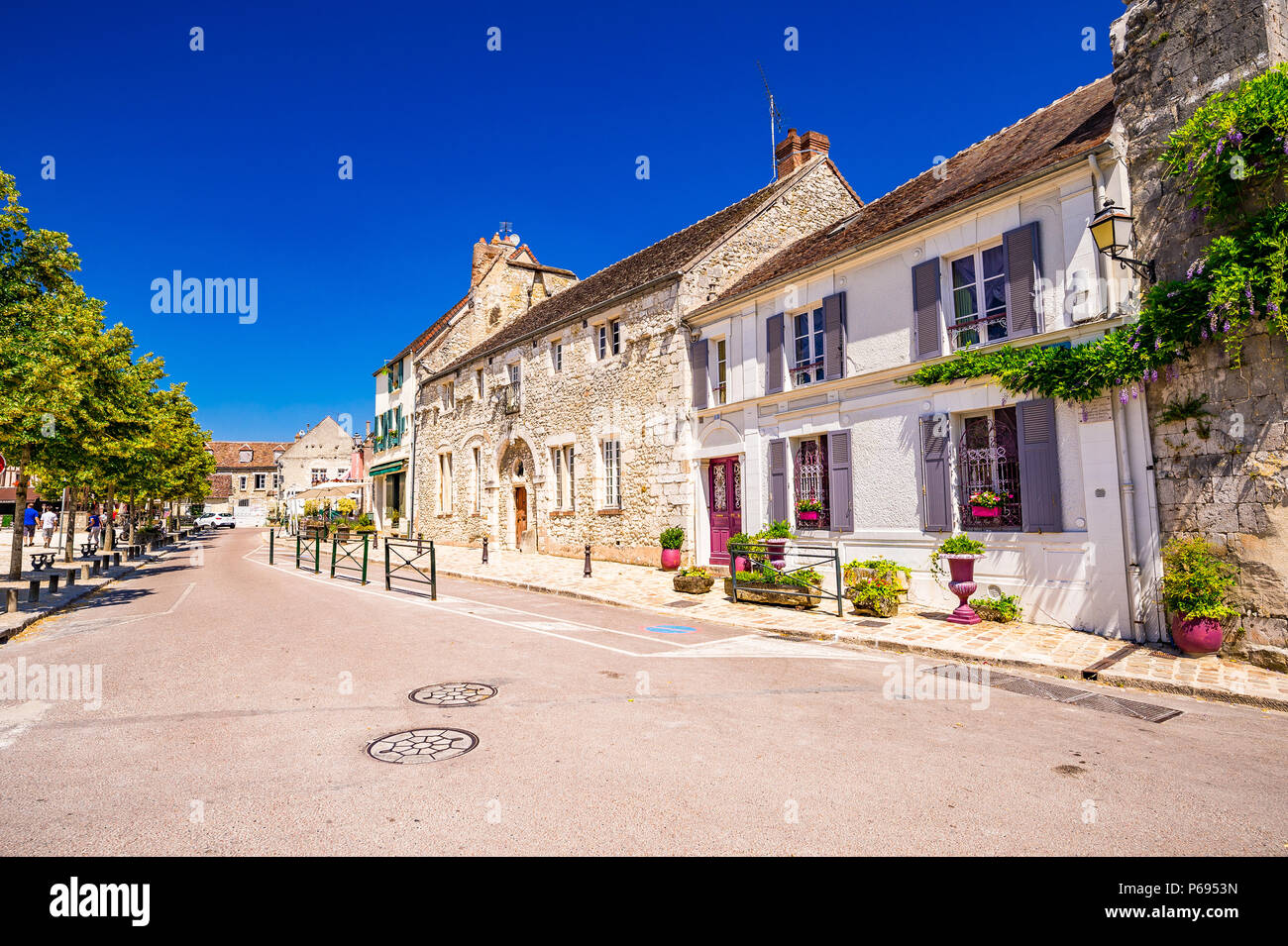 Historical houses in the town of Provins, France Stock Photo - Alamy