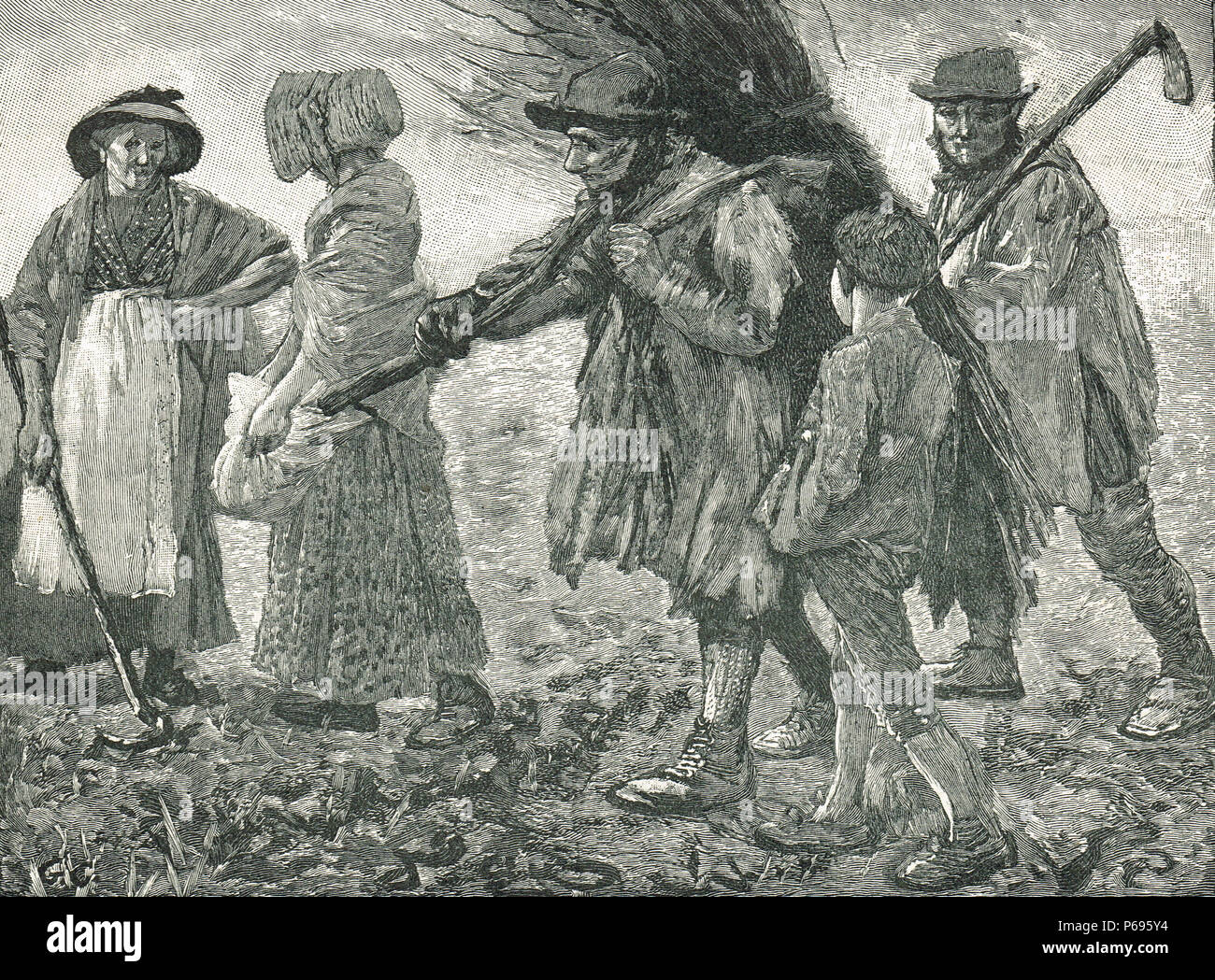 19th century woman engraving hi-res stock photography and images - Alamy