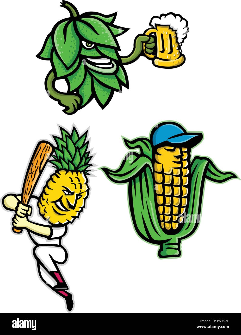 Corn like plant Stock Vector Images - Alamy
