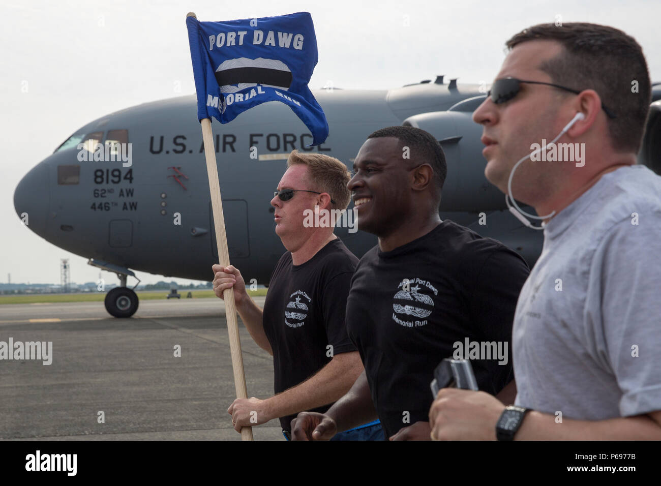 Col. Dale Landis, left, 515th Air Mobility Operations Group commander ...