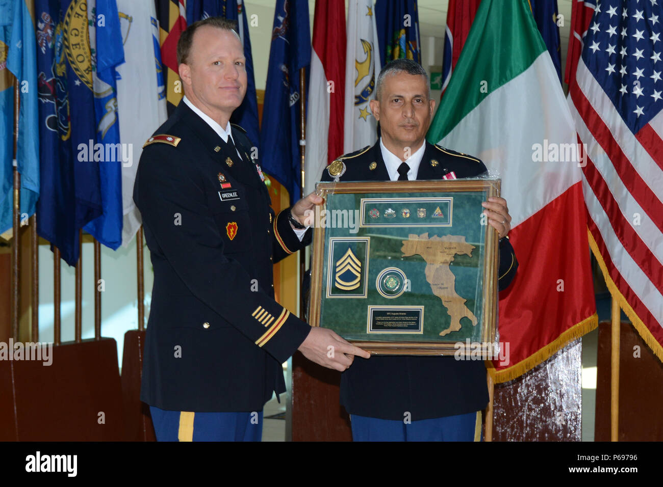 U.S. Army Lt. Col. Joseph W. Greenlee, Commander of the 405th Army ...