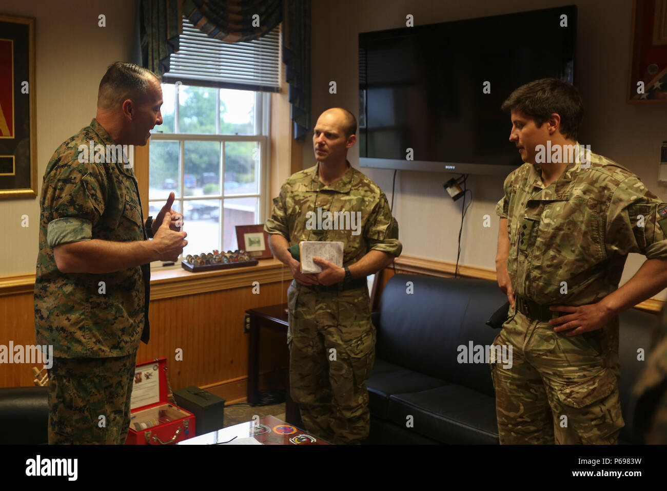Brig. Gen. Charles Chiarotti, 2nd Marine Logistics Group commanding ...