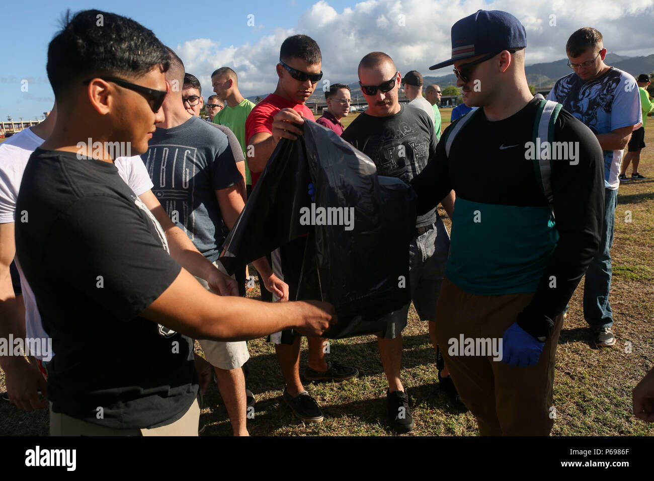 Lance Cpl. Alexander Coleman, an event organizer with the single Marine ...