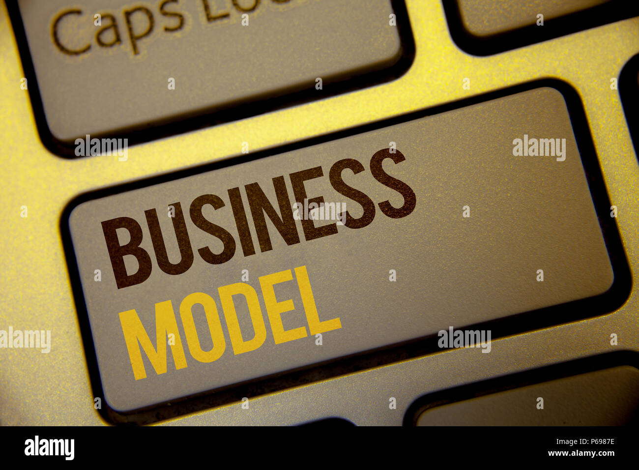 Handwriting text Business Model. Concept meaning Innovative Strategic ...