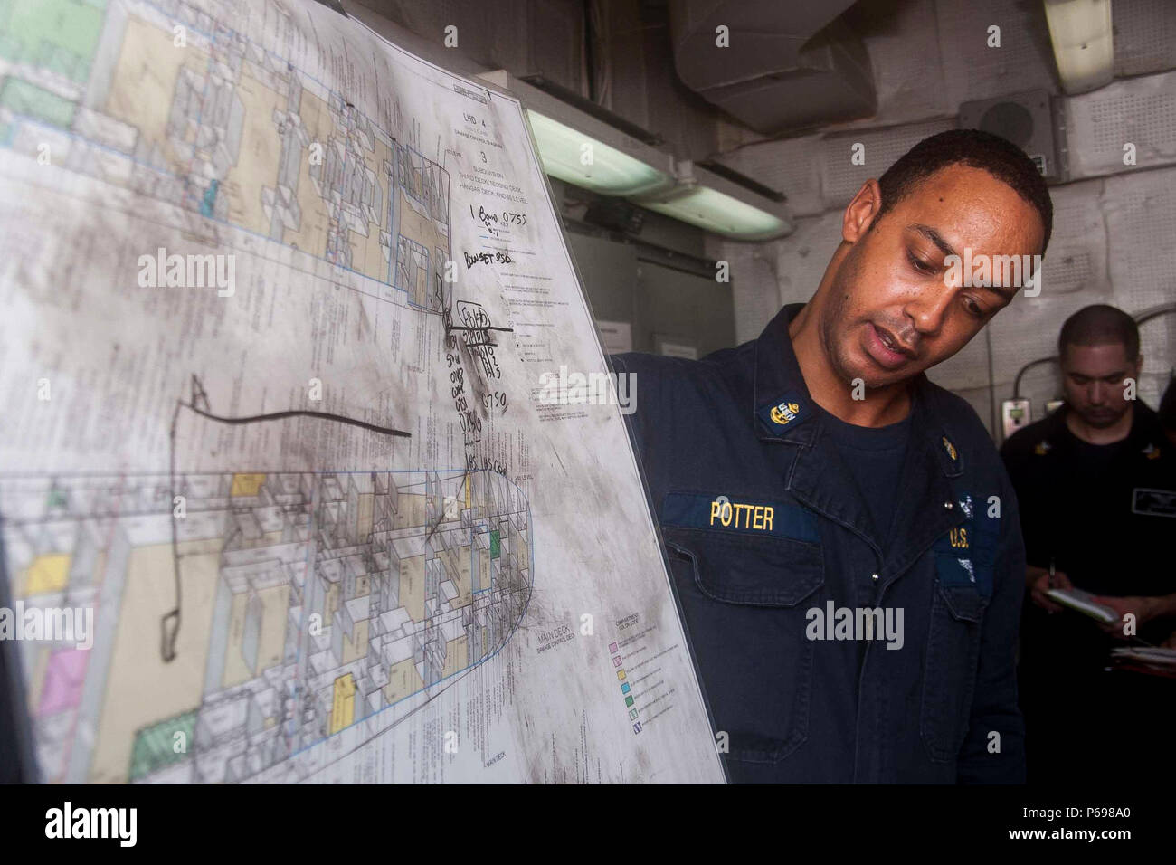 GULF OF ADEN (May 25, 2016) Chief Damage Controlman John Potter ...