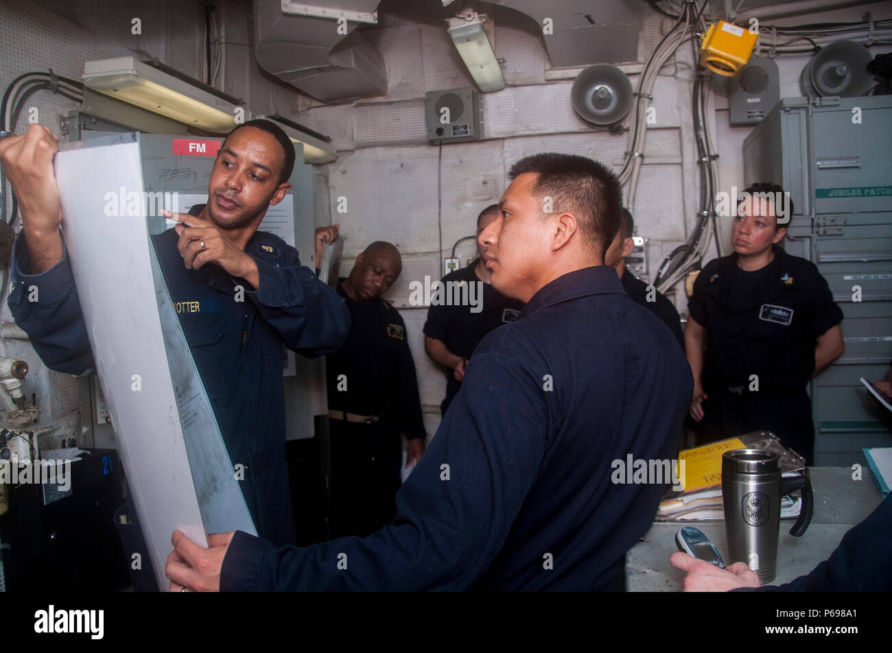 GULF OF ADEN (May 25, 2016) Chief Damage Controlman John Potter ...