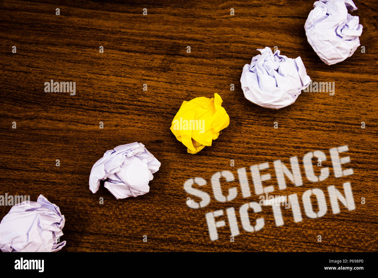 Text sign showing Science Fiction. Conceptual photo Fantasy ...