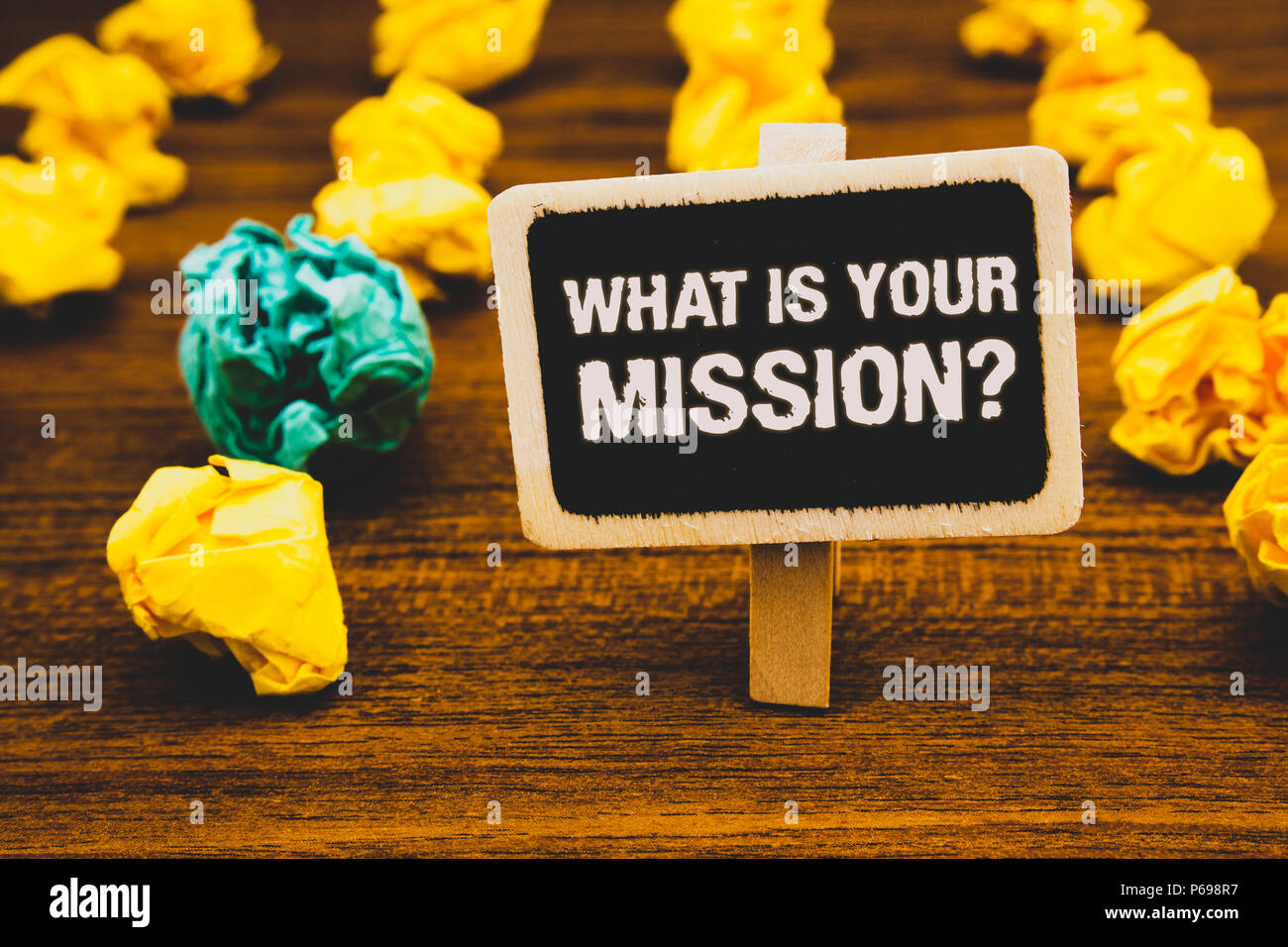 Text sign showing What Is You Mission Question. Conceptual photo asking ...